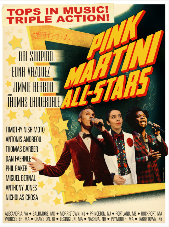 SIGNED! 2025 All Stars in New England | Tour Poster (Copy) – Pink Martini
